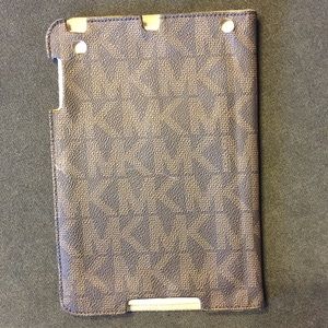 Michael Kors | Bags | Used Michael Kors Print Ipad Mini Leather Case ...